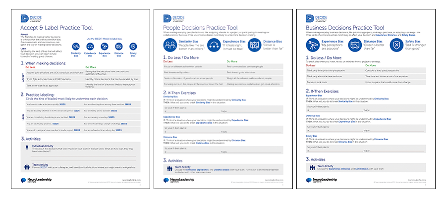 Decide - NeuroLeadership Institute