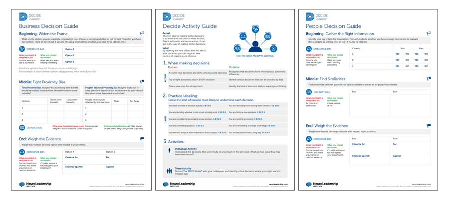 Decide - NeuroLeadership Institute